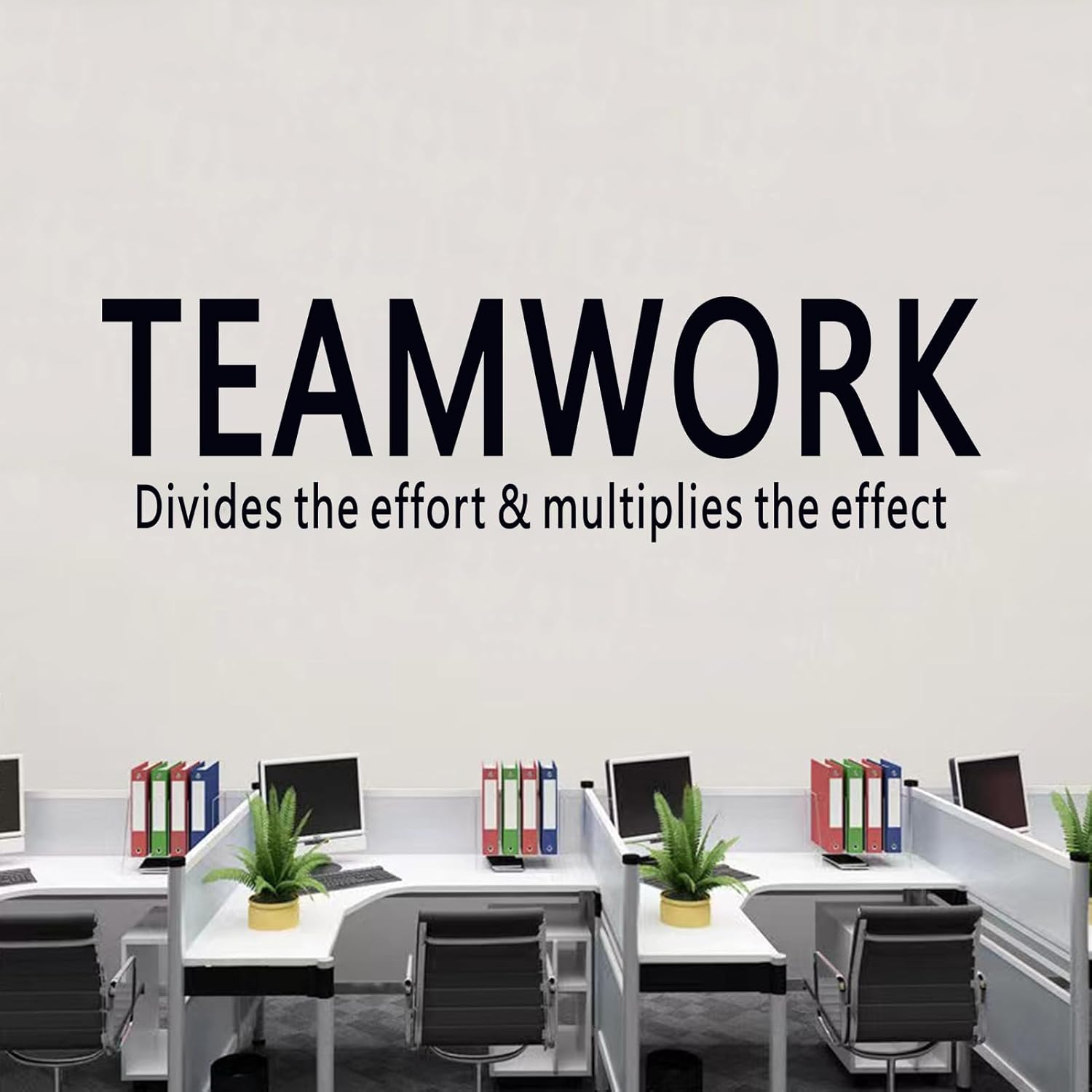 Amazon.com: SEATUNE X-Large Office Quotes Wall Decals - Teamwork ...