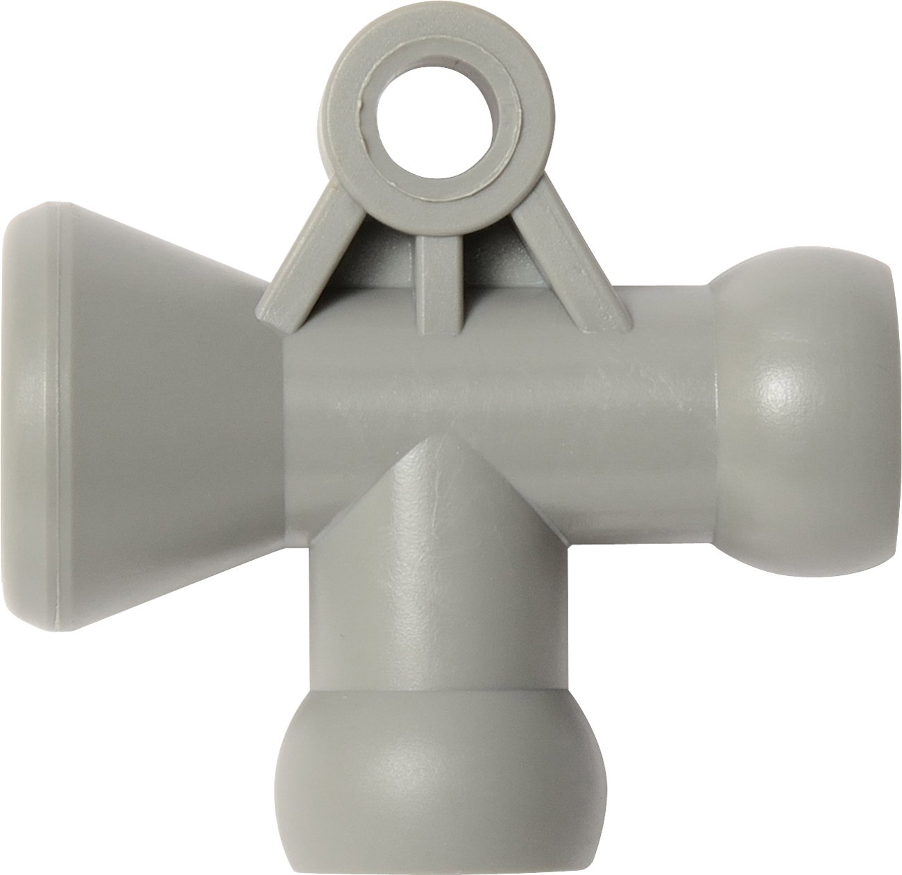 Loc-Line Coolant Hose Component, Gray Acetal Copolymer, Tee, 1/4" Hose ...
