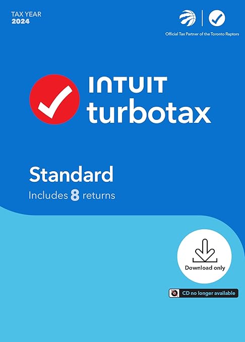 TurboTax Standard 2024 - 8 Returns - English - Windows - Digital ...