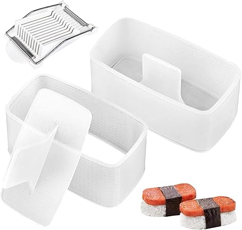 Amazon.com: Musubi Mold Kit Musubi Maker Press 2 Pack with Luncheon ...