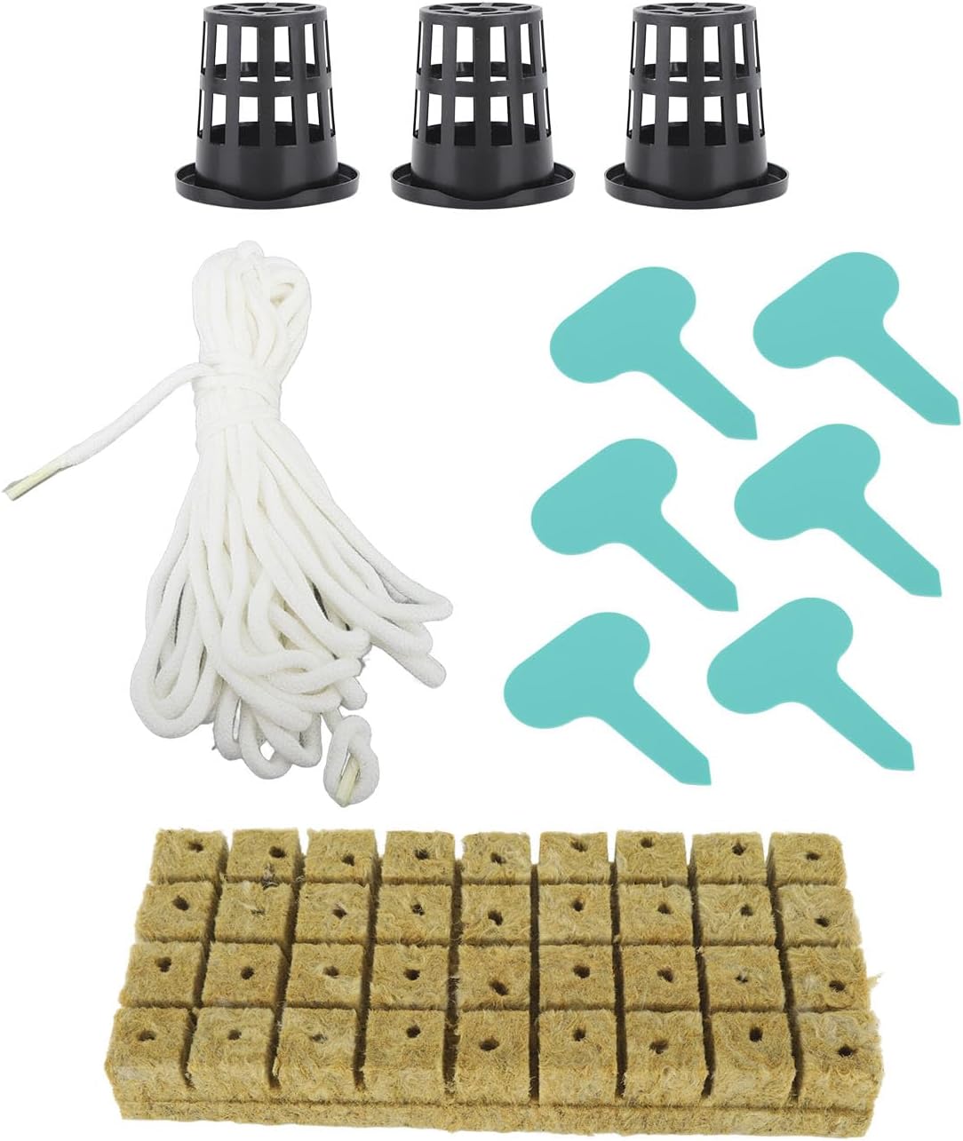 Amazon.com: Rockwool Cubes, Portable Good Water Absorption Hydroponics ...