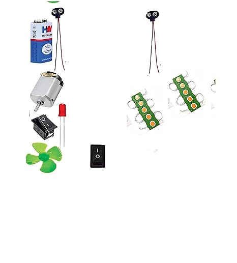 Buy Simple DC + LED Light Combo with 9v battry Project Experiment ...