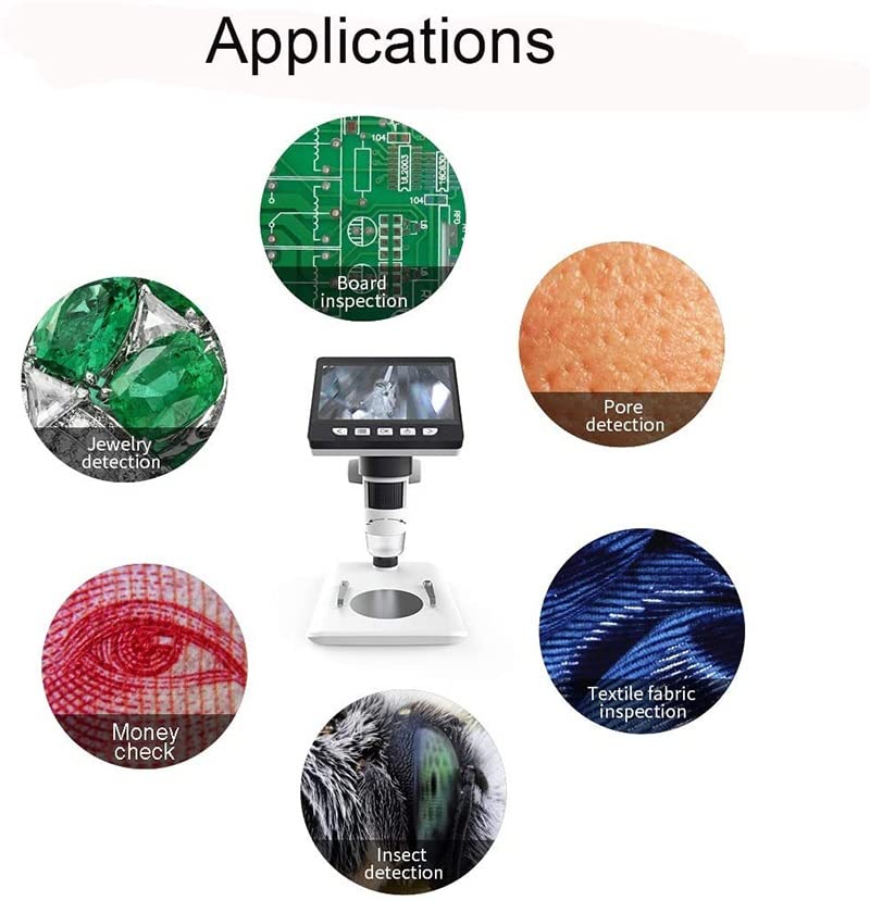 Snapklik.com : Microscope Kit LCD Digital Microscope, 4.3 Inch 50X ...