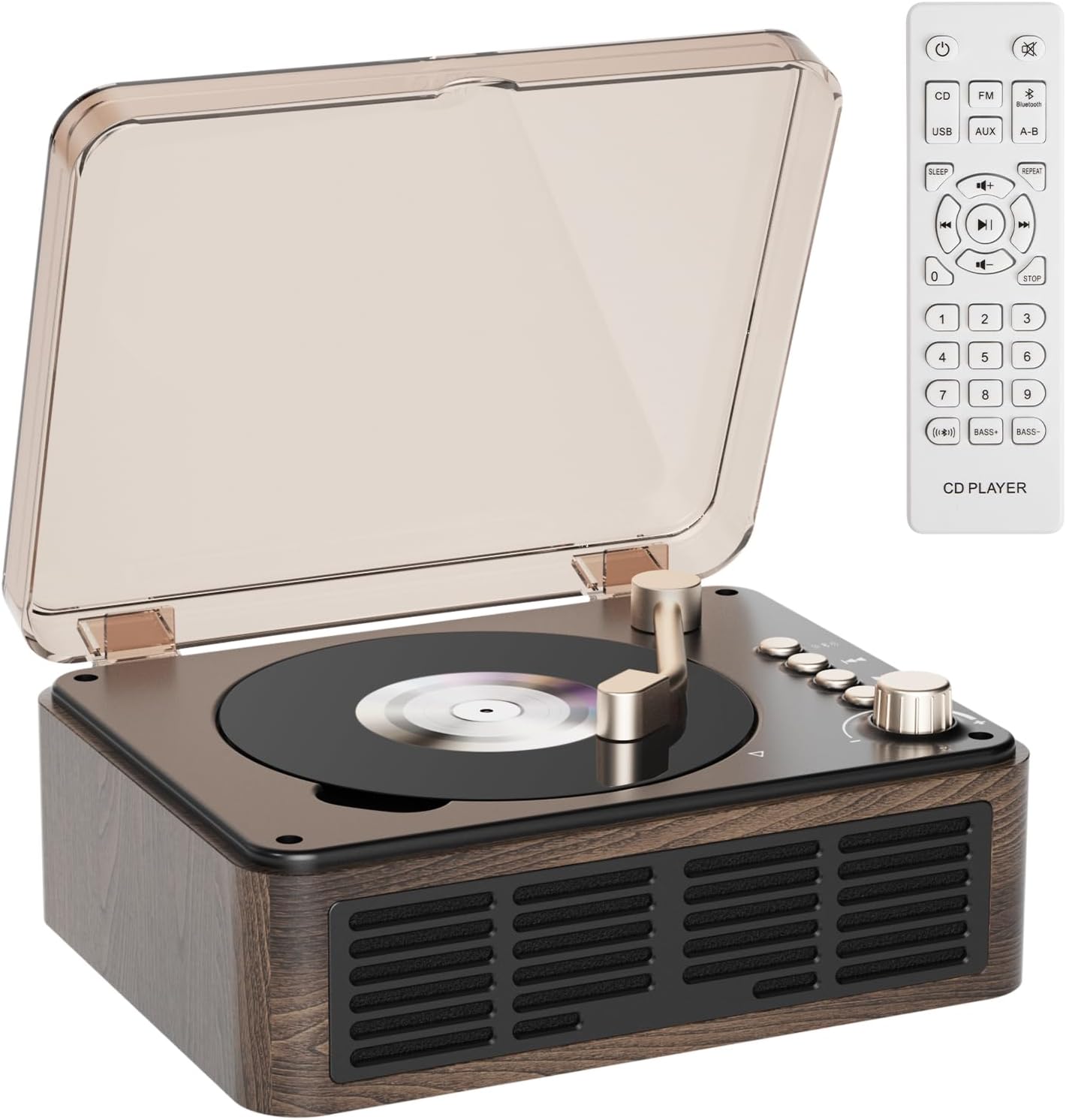 Amazon.com: Gueray CD Player with HiFi Stereo Sound Vintage CD Player ...