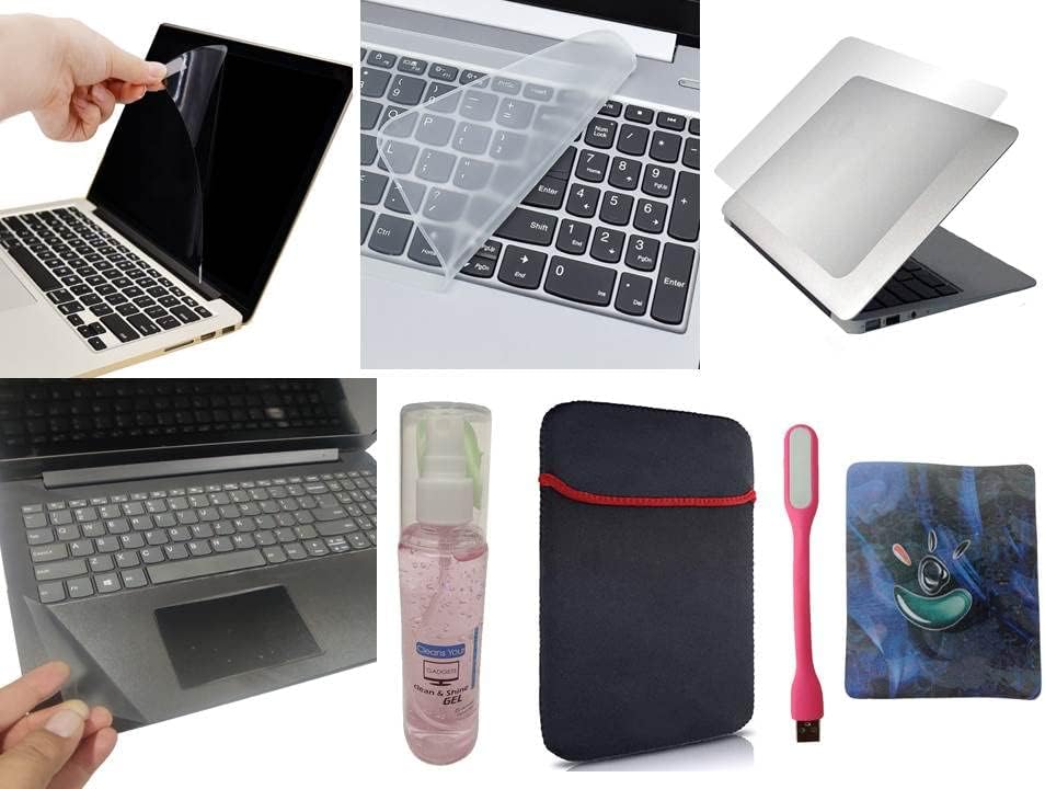 Anjo 8 in 1 Combo 15.6 inch Laptop Screen Guard, Keyguard, Lamination ...