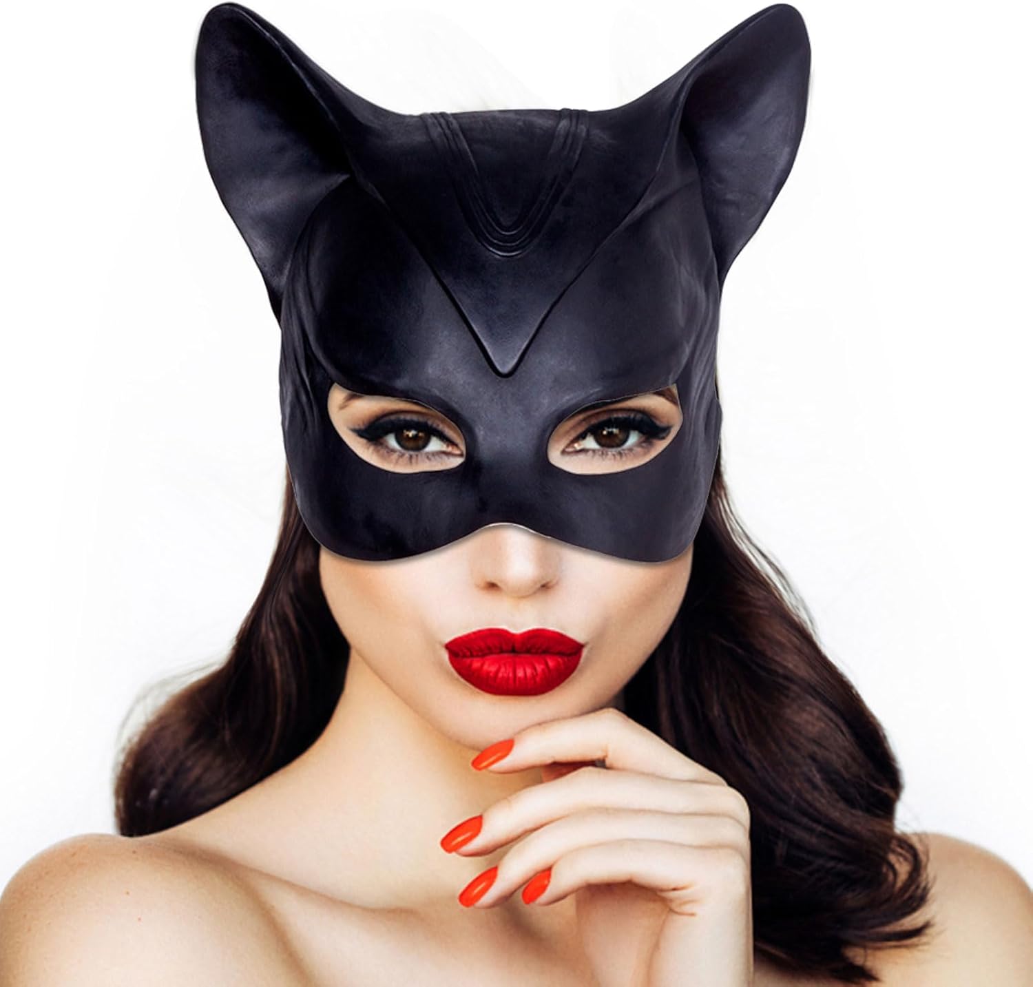 Amazon.com: Goardorney Cat Women Mask, Hot Movie Character Leather Cat ...