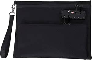 Amazon.com | 2025 New Travel Lock Bag,Cash Pouch,money bag with lock With 3-Digit Code locking ...