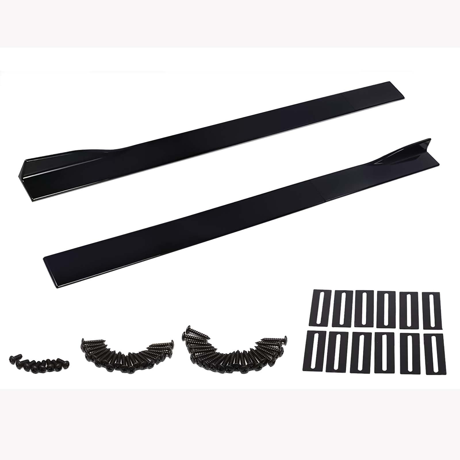 Amazon.com: 2.2M/86.6inch Universal Side Skirts for Cars Body Kit Car ...