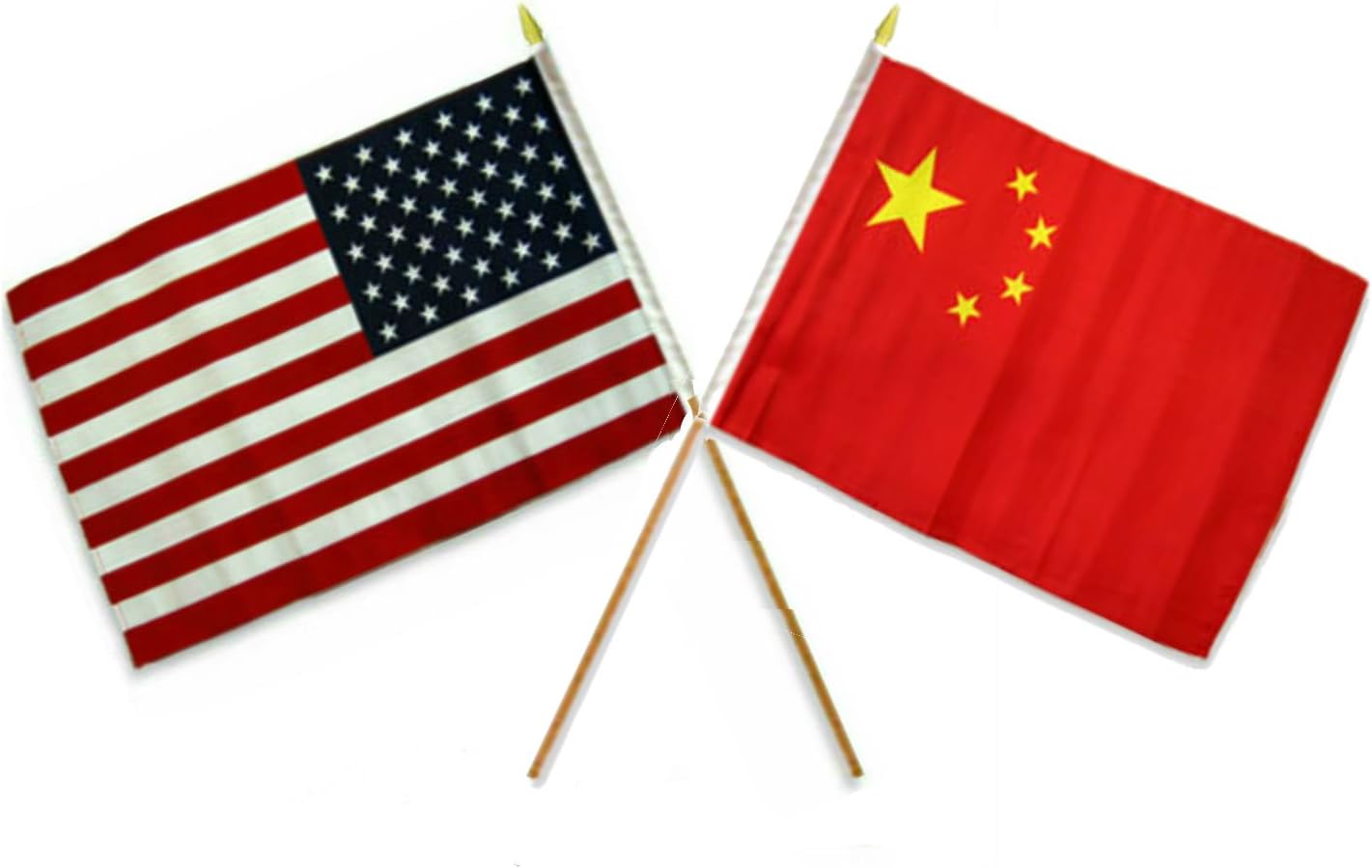 Amazon.com: American & China Table Flag, US & Chinese Desk Flag, 8 x 5 ...