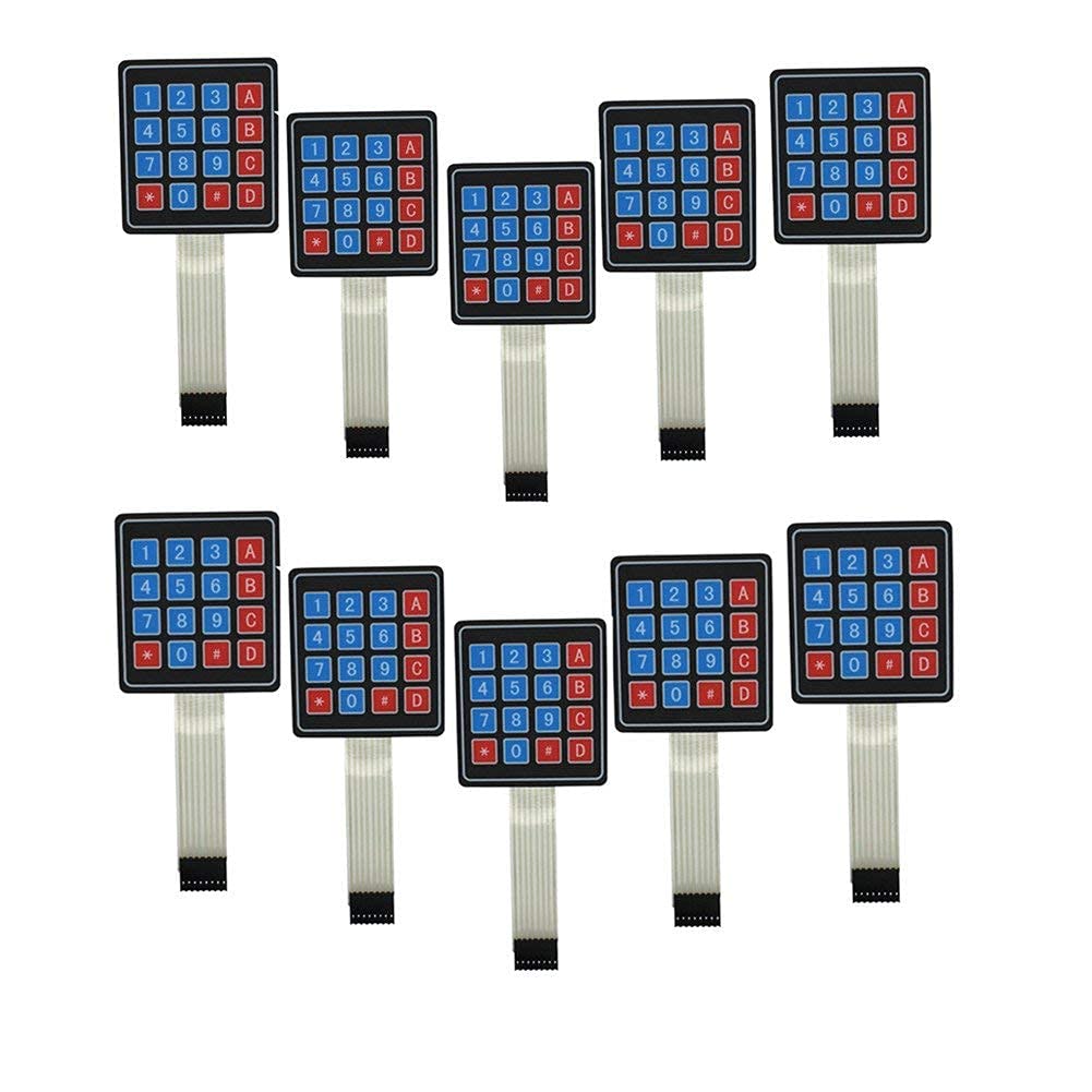 Trustech 10pcs 4x4 Matrix Array 16 Key Membrane Switch Keypad | Desertcart Israel