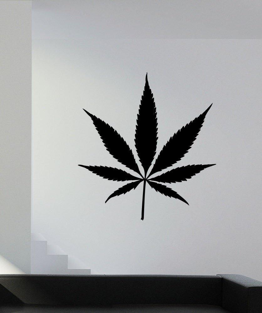 Amazon.com: Vinyl Wall Decal Sticker Marijuana Leaf #1553 : Tools ...