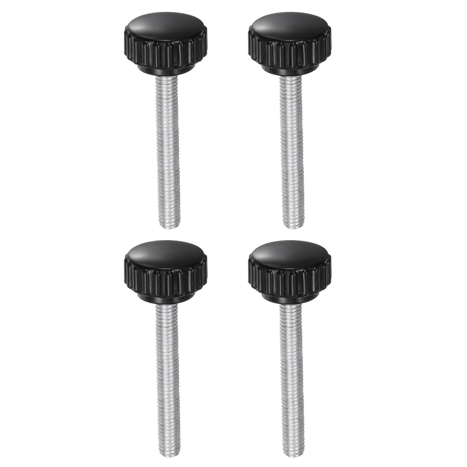 Snapklik.com : Uxcell 4pcs Knurled Clamping Knobs M6 X 50mm Metric Zinc ...
