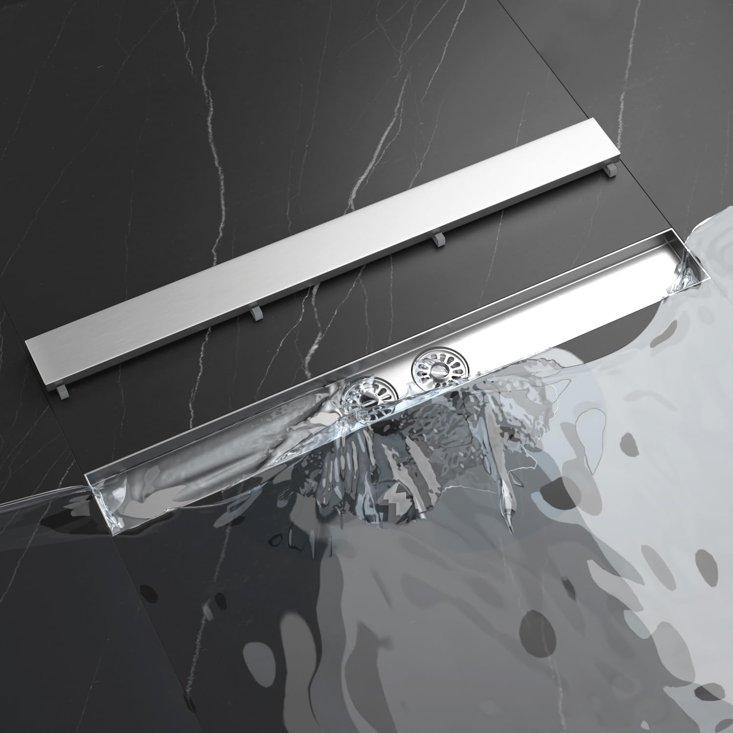 Neodrain Linear Shower Drain 80 cm Stainless Steel Floor Drain with 2 ...