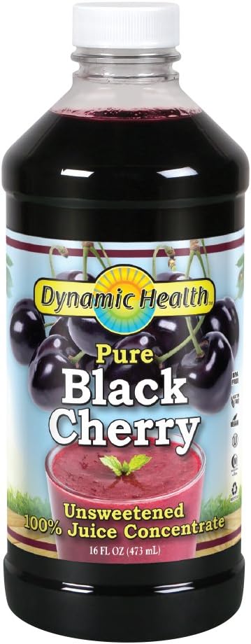 Dynamic Health, Jus de cerise noire concentré, 100% pur, 16 fl oz (473 ...