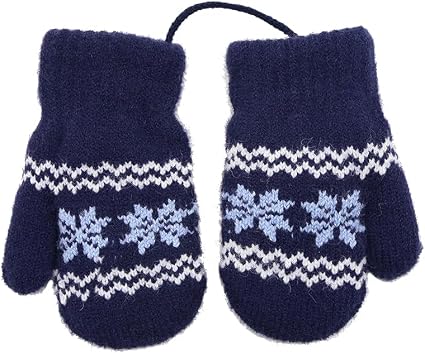 Amazon.com: Baby Kids Warm Knit Gloves Toddler Soft Stretch Mittens ...