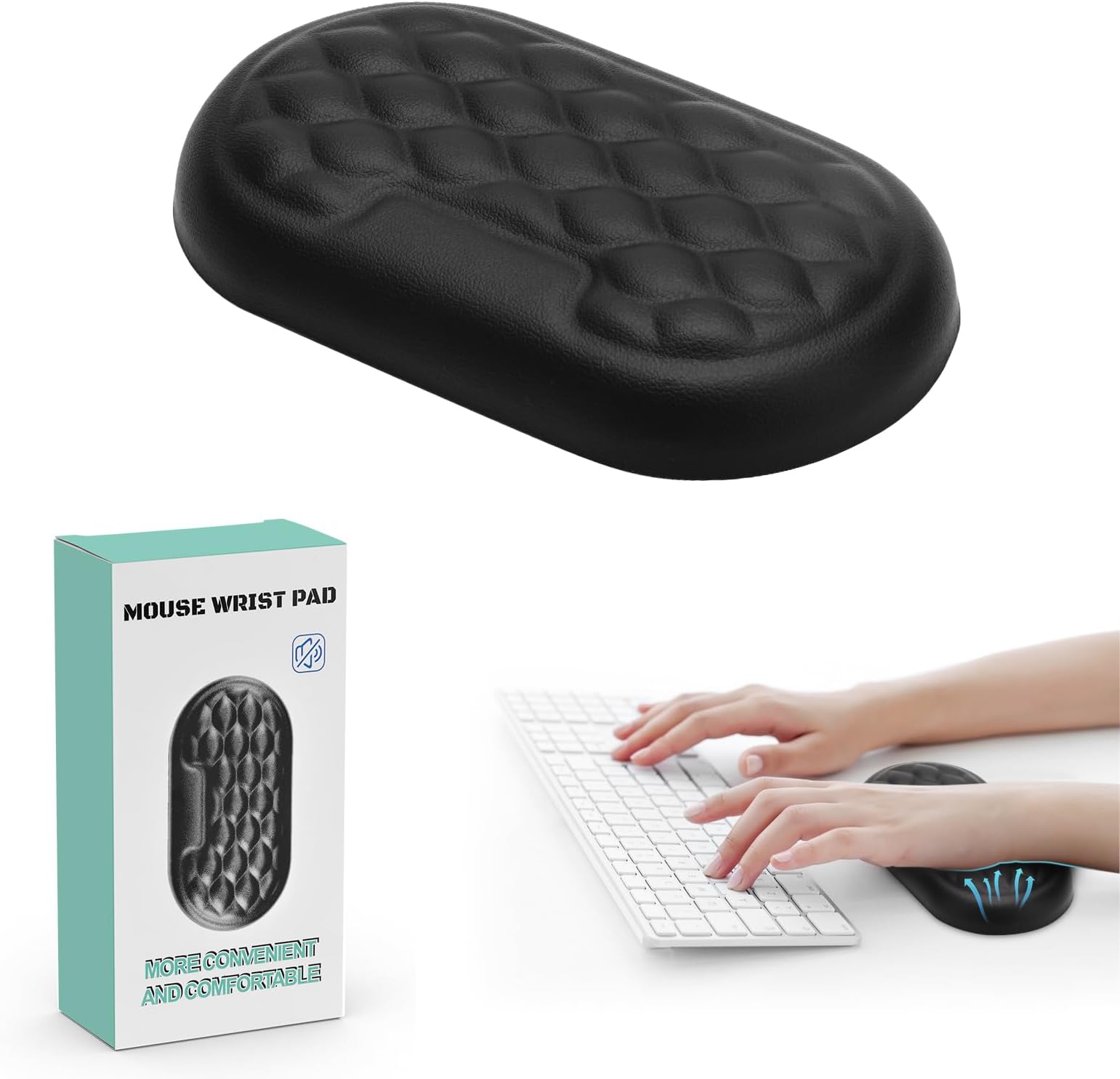 Amazon.com : BRILA Ergonomic Memory Foam Mouse Wrist Rest Support Pad ...