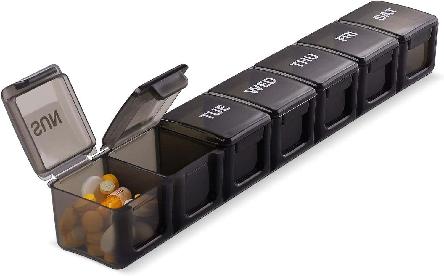 X spring Weekly Pill Organizer, Large Daily Pill Case, Travel Pill ...