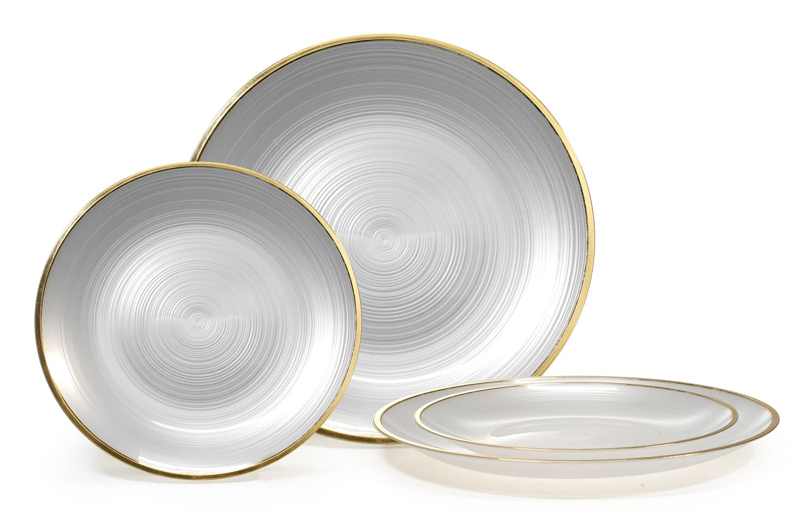 Amazon.com: " OCCASIONS " 120 Plates Pack,(60 Guests) Premium Wedding ...