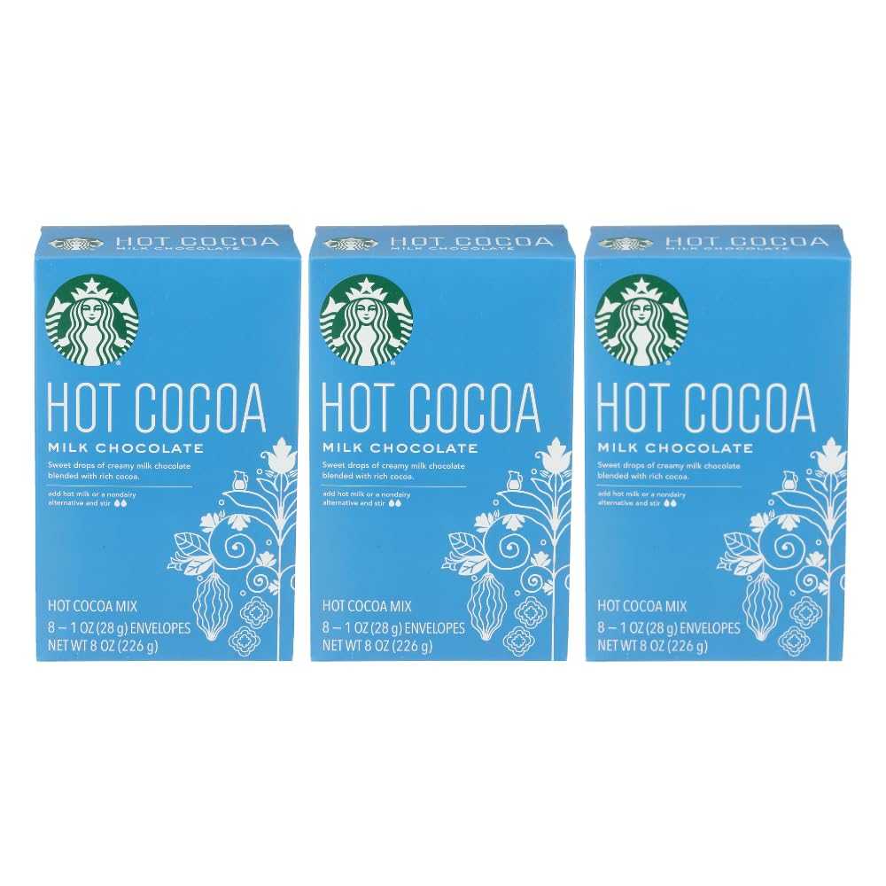 Amazon.com : Starbucks Hot Cocoa Mix (Milk Chocolate), 8.00 Ounce (Pack ...