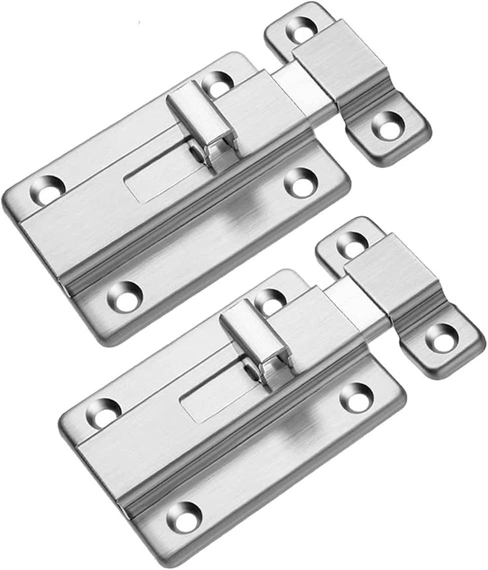 Door Bolts Locks, 2 Pieces Stainless Steel Slide Locks, Small Sliding ...