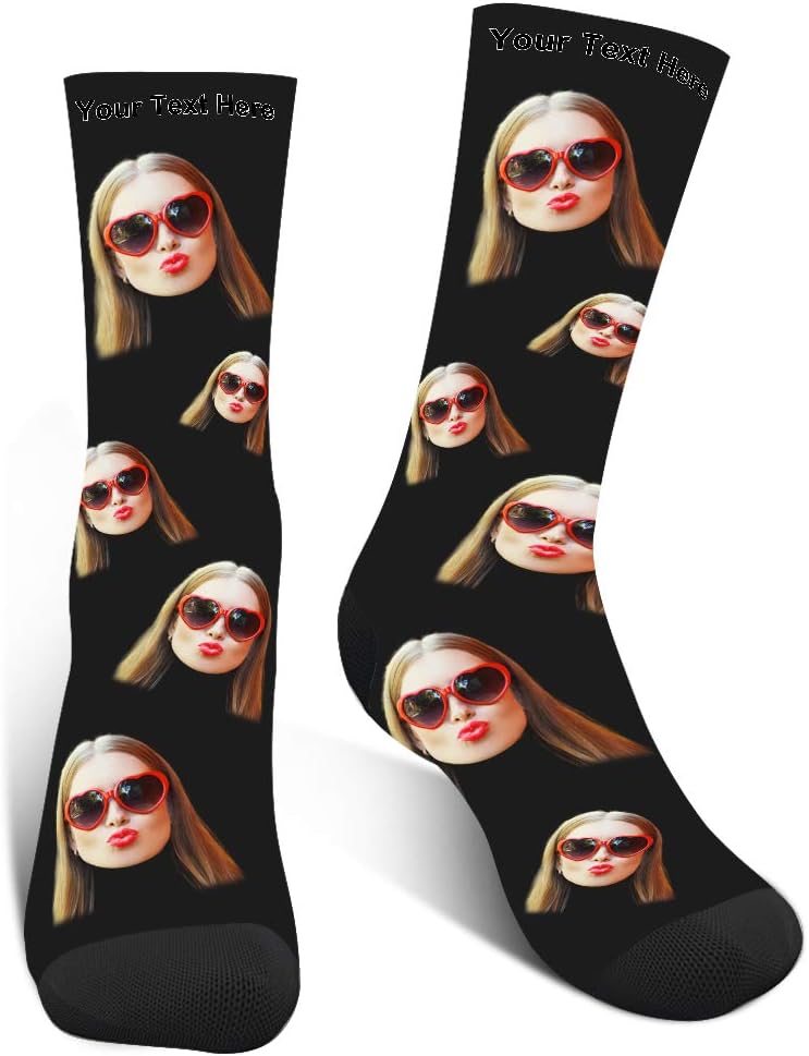 Amazon.com: Yananka Personalized Socks with Multiple Faces,Funny Face ...