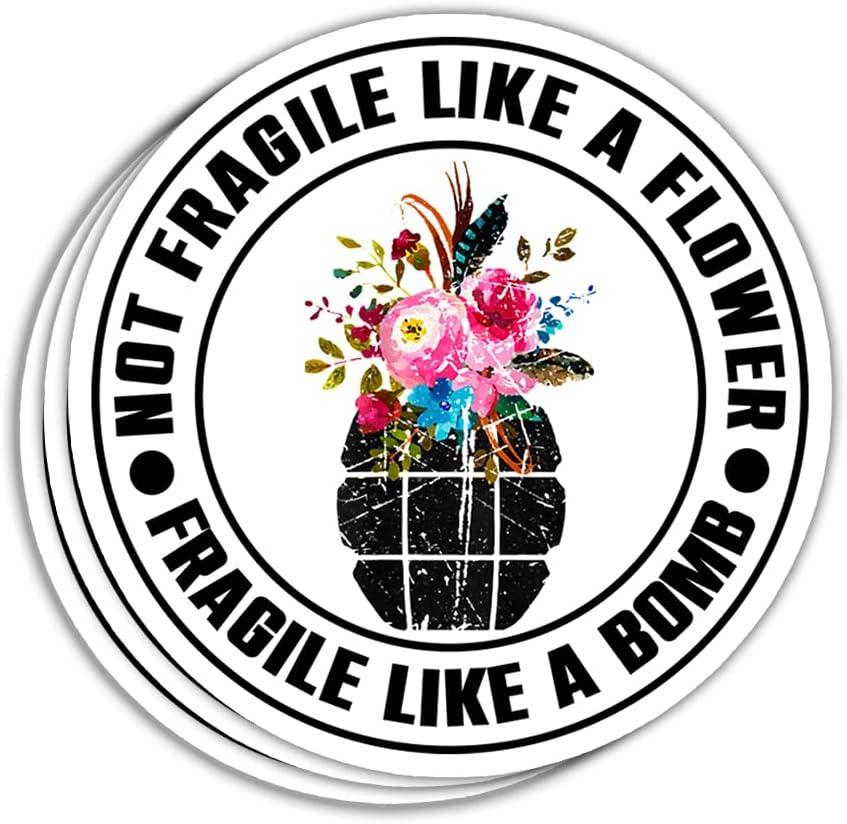 Amazon.com - Generic Not Fragile Like A Flower Fragile Like A Bomb ...