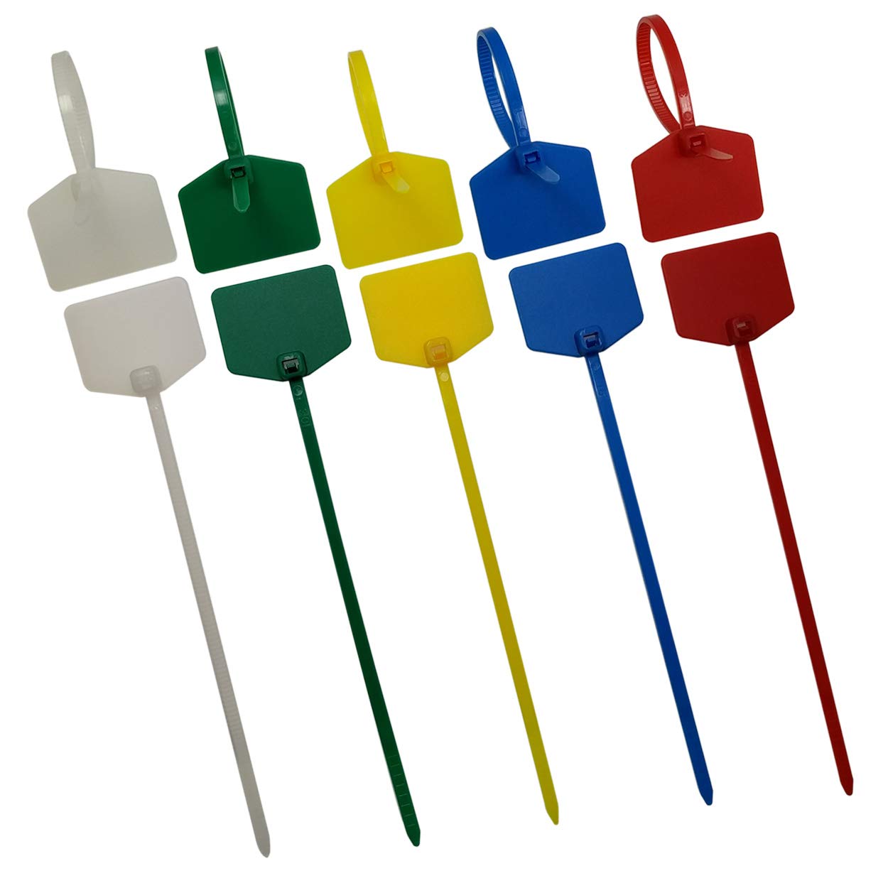 Naviurway 5 Colour-coded Mixed Write on Ethernet Wire Zip Ties Nylon ...
