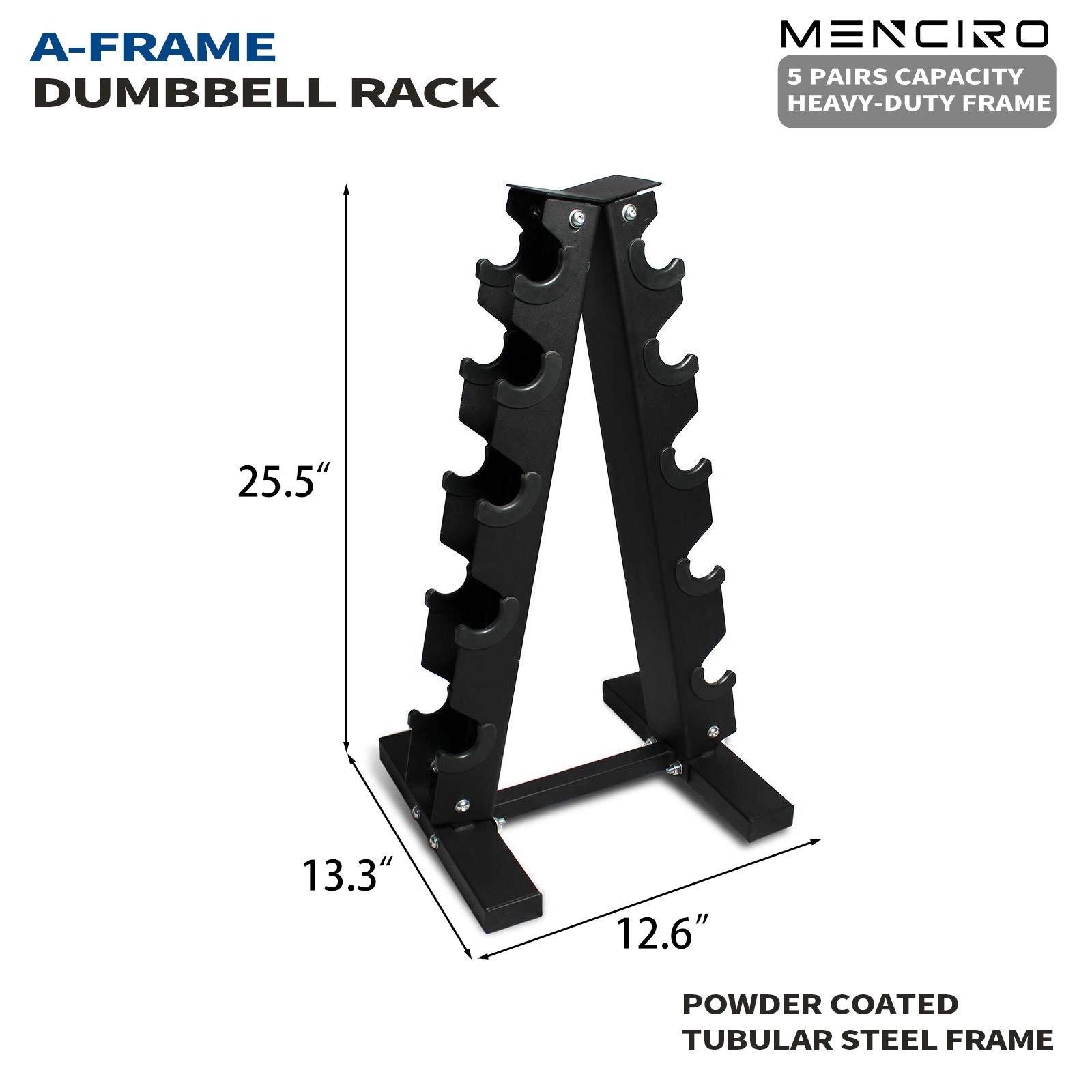 Snapklik.com : A-Frame Dumbbell Rack Stand Only, 5 Tier Metal Weight ...