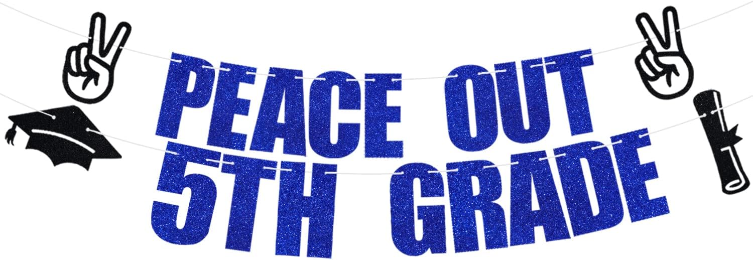 Amazon.com: Out 5th Grade Banner, Hello 6th Grade Middle School ...