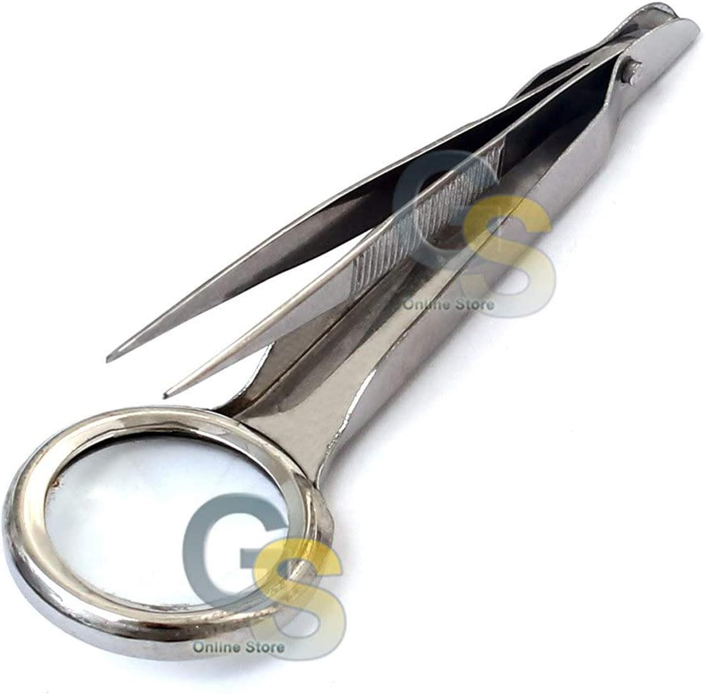 Amazon.com: 1pc Splinter Tweezers 4" Forceps w/ Magnifying Glass for ...