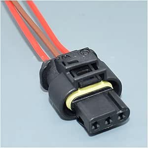 Amazon.com: ARETV 3-pin Automotive Plug Cable Waterproof Wire 1.2mm ...