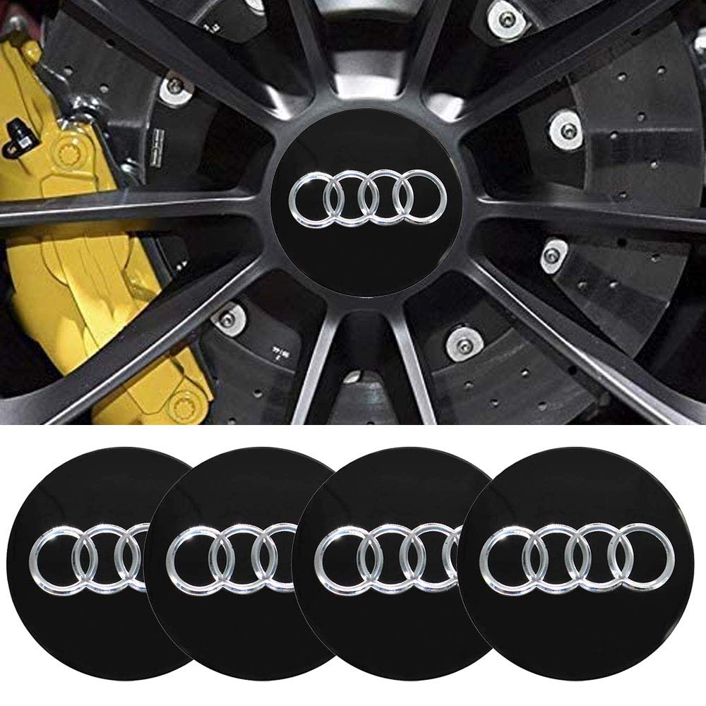 Buy 4pcs 2.22inch Car Logo ABS Material Wheel Center Cap Sticker Wheel ...