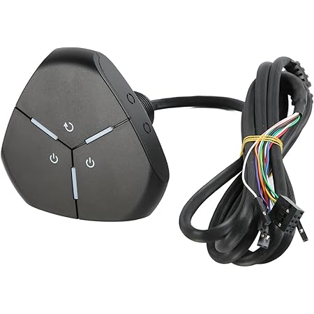 Amazon.com: External PC Power Button, Computer Case Reset HDD Button ...