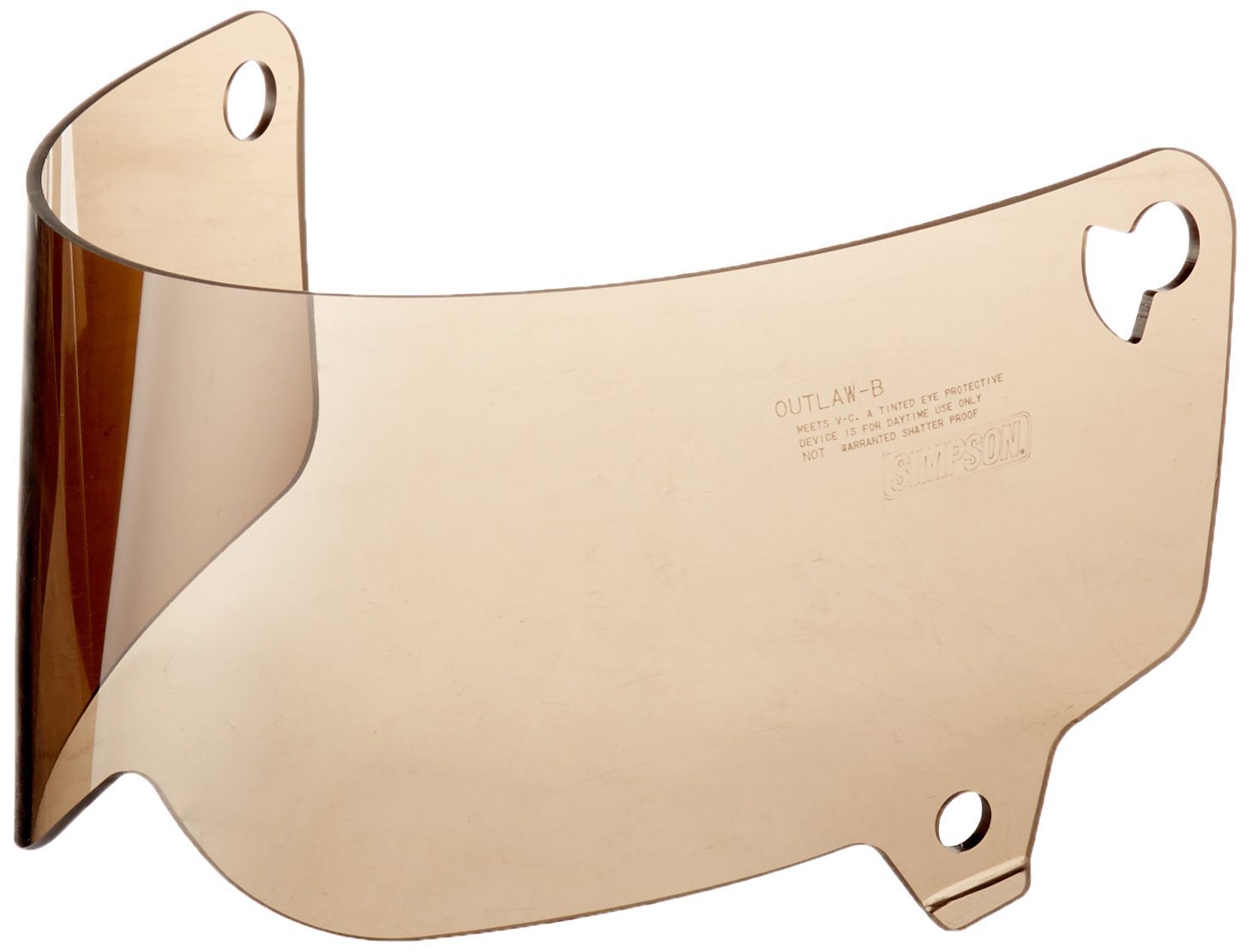 Simpson 89105MB Light Smoke Outlaw Bandit Shield M/L : Amazon.in: Car ...