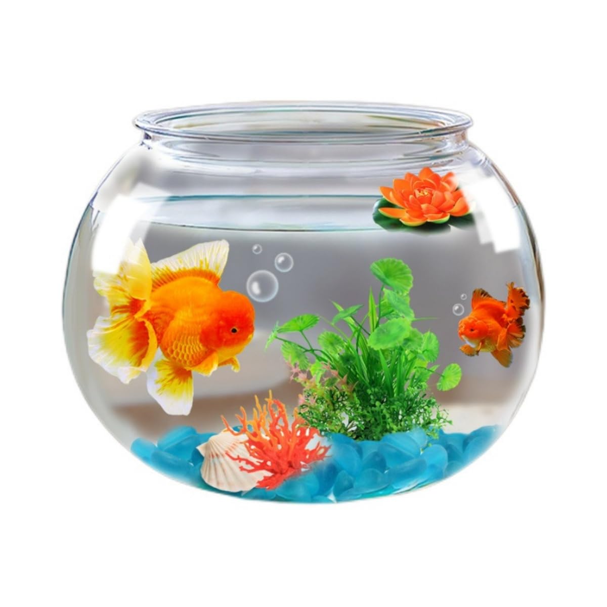 Goldfish Plastic Container Pawhut Fish Tank 3L Nano Aquarium Starter
