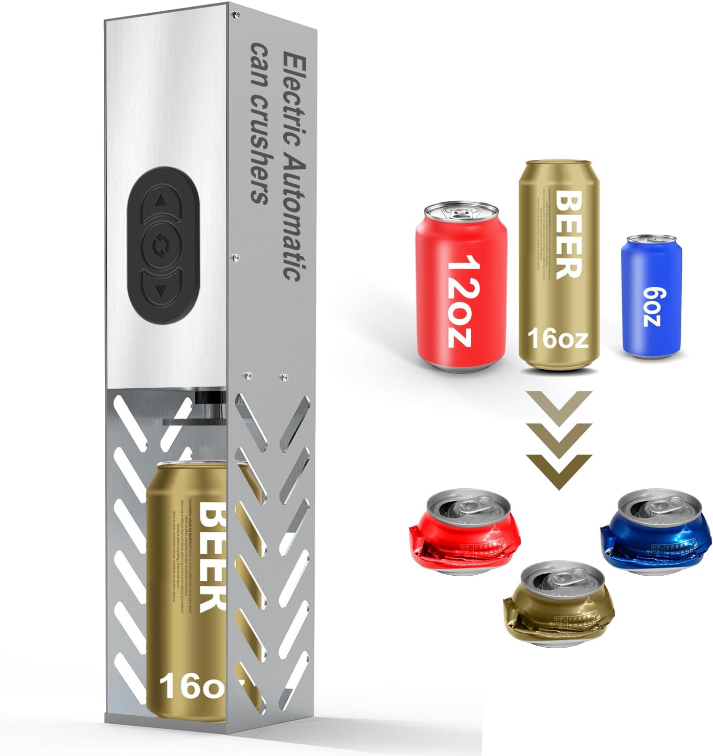 Amazon.com: Fstcrt Electric Can Crusher, Automatic can crushers for ...