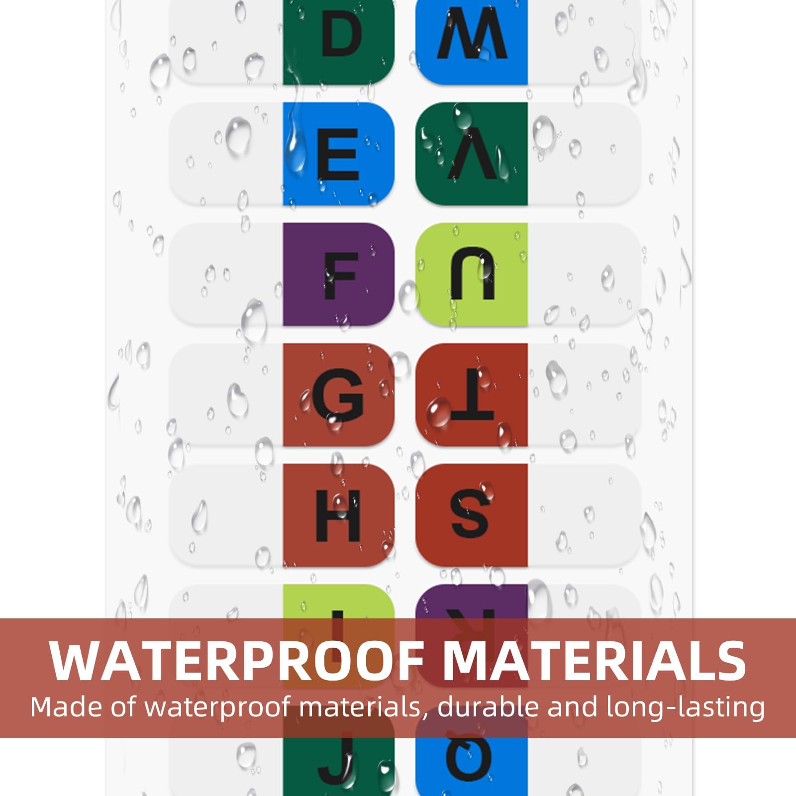 Snapklik.com : 10Sheet Sticky Alphabet Tabs, 260PCS A-Z Colorful ...