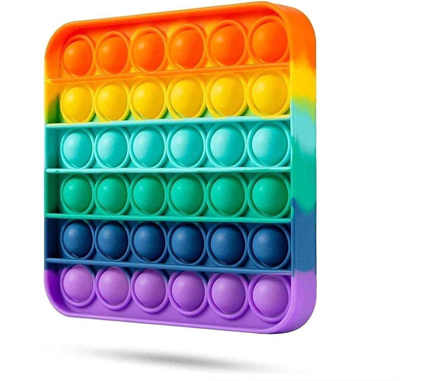 Buy AKSHARAM AHAM Toys Round Rainbow Pop It Fidget Toy - Push Pop ...