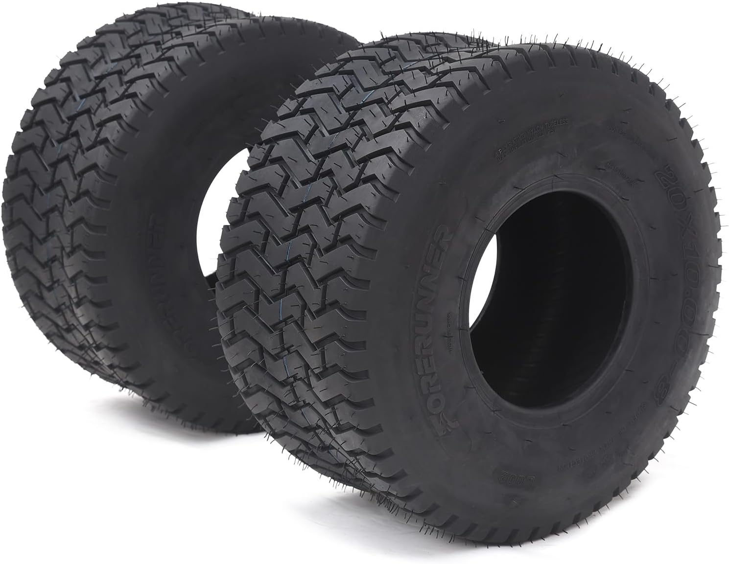 Amazon.com: Set of 2 Turf Tire, 20x10-8-4PR Lawn Mower Tire & Tractor Turf Tire & Garden Tire ...