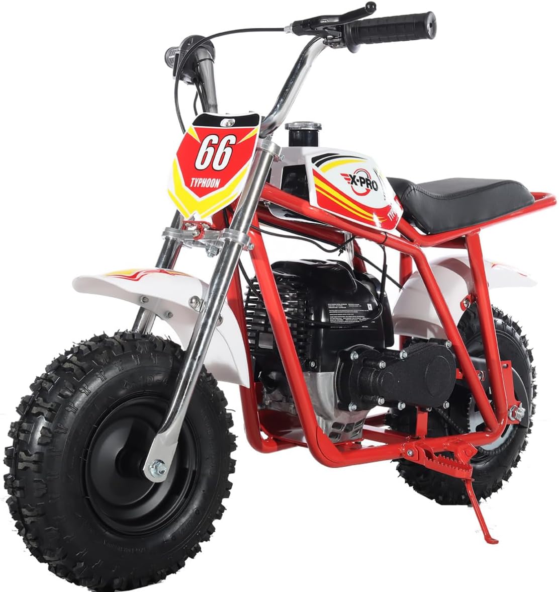 X-PRO Typhoon 40cc Mini Dirt Bike Pit Bike Gas Power Off Road Motorcycle (Red)