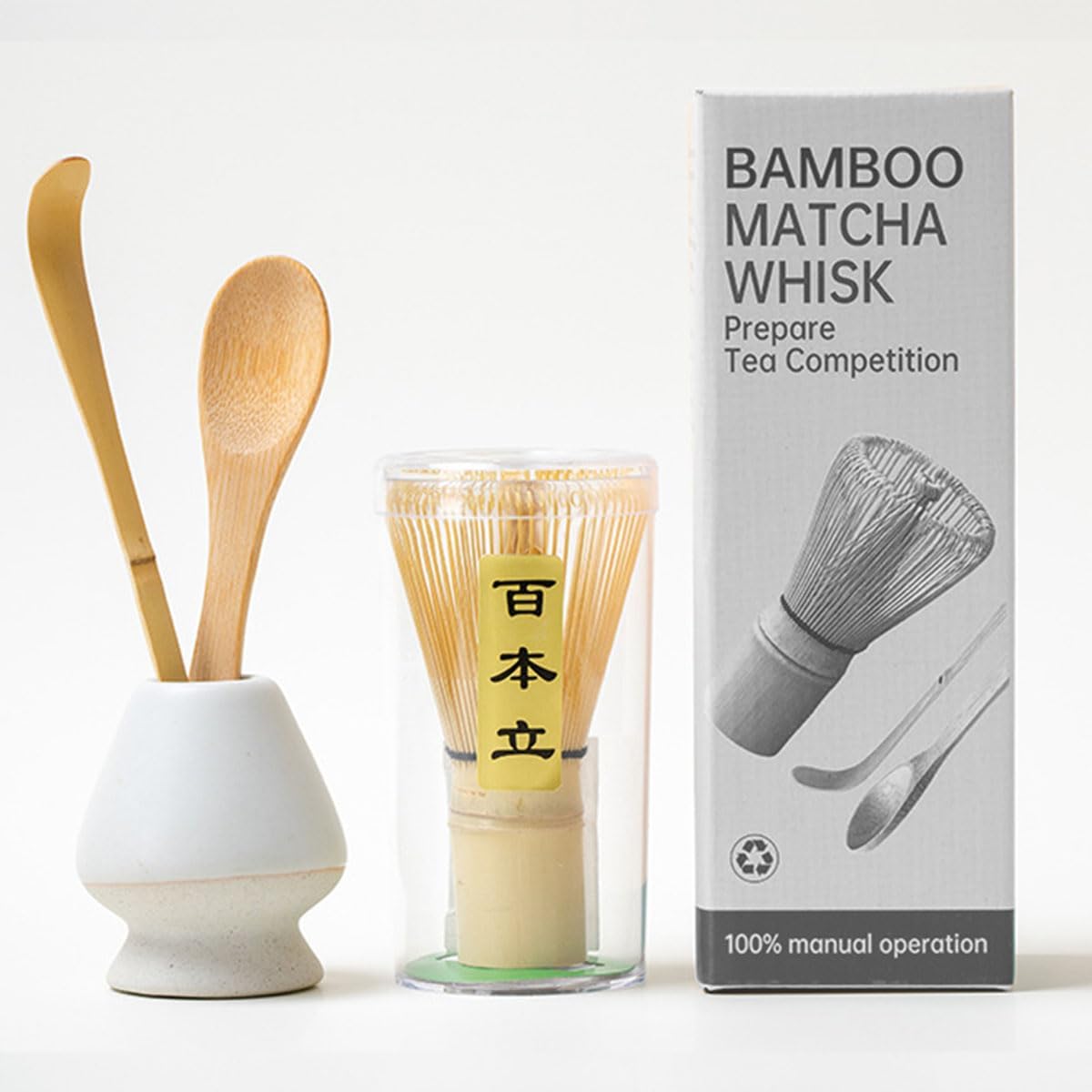 Amazon.com: Riavzau Matcha Whisk Set, 4 Pcs Traditional Japanese Style ...