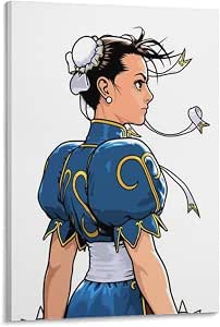 Amazon.com: Sexy And Cute Anime Figures Beauty Chun Li Poster Canvas ...