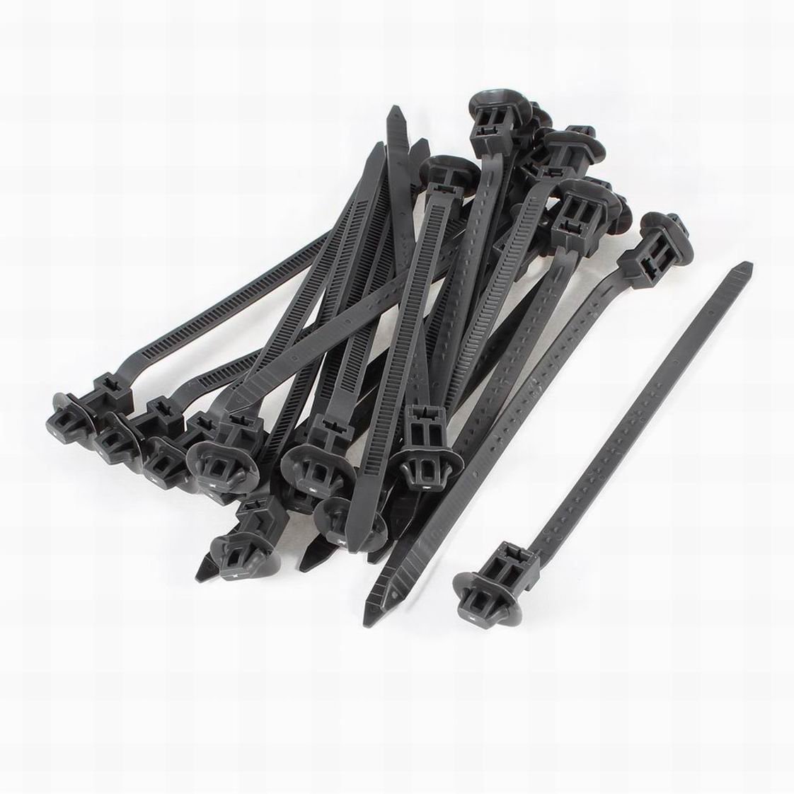 Ucland Nylon Auto Parts Push Mount Cable Tie, 7mm Width, 20 Pcs, Deep ...