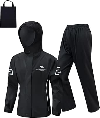 Amazon.com: RINJOY Rain Suits for Men Waterproof Women Rain Jacket ...