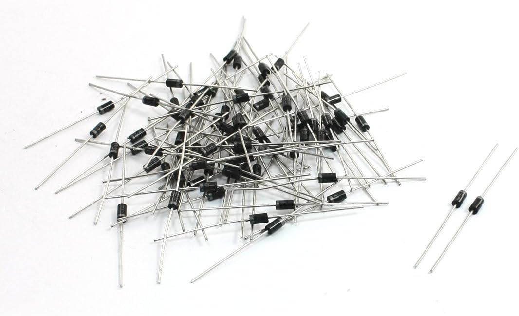 Amazon.com: cfizz 80pcs IN4002 Diodes 200V 1A Polarized Rectifying axia ...