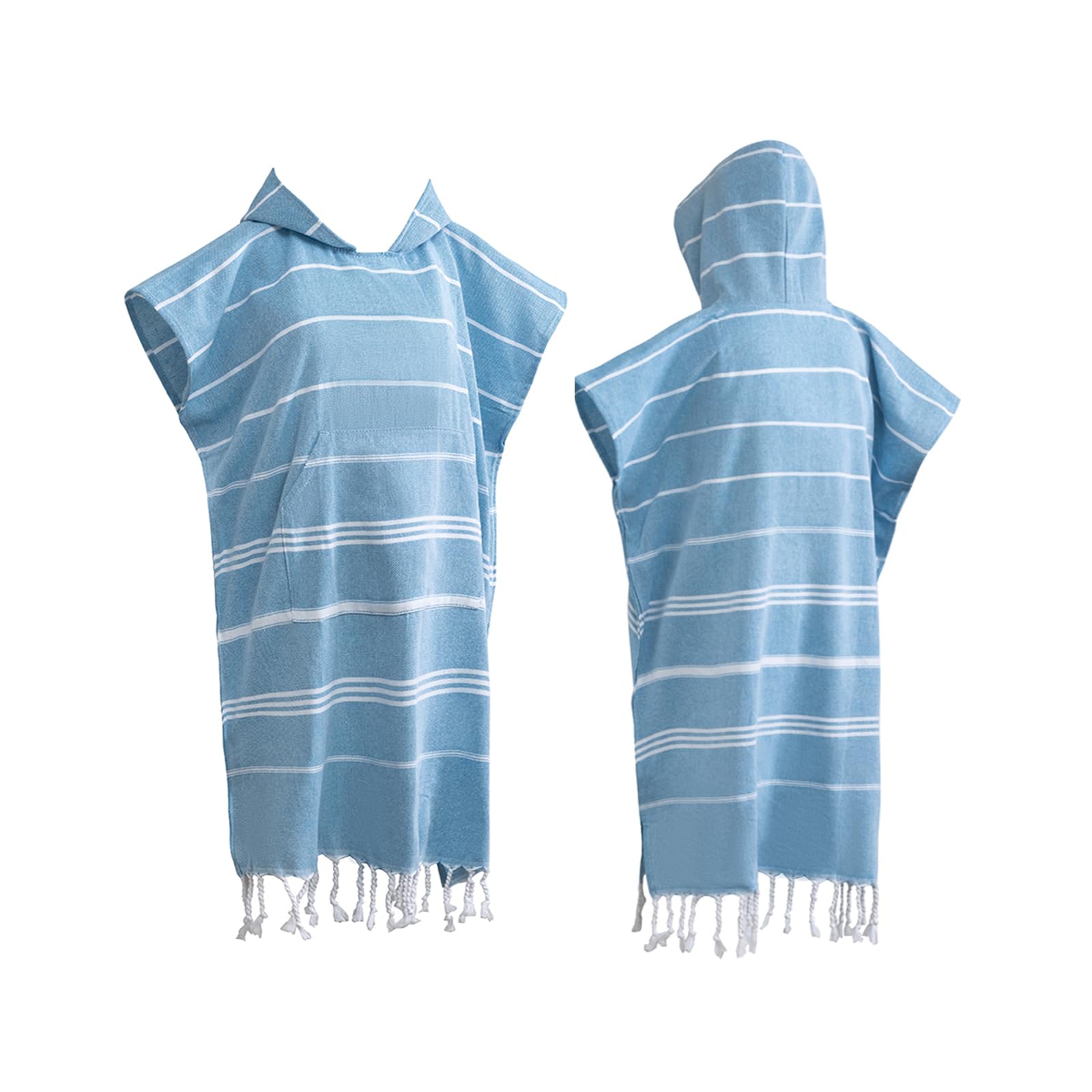 Amazon.com: 1pcs Turkish Cotton Surf Poncho Changing Towel Swim Robe ...