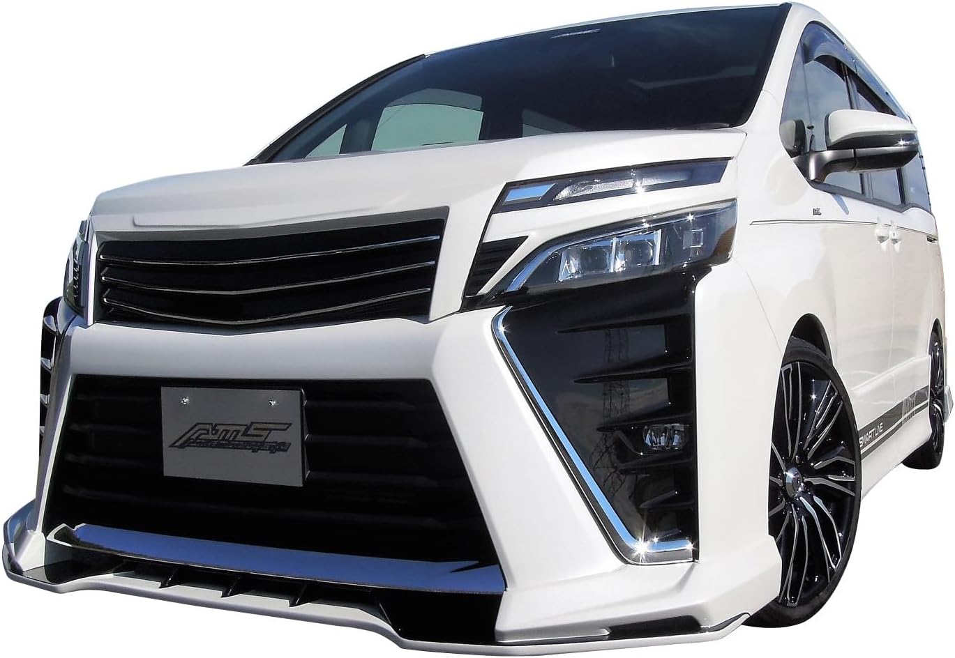 Amazon | 80系 VOXY-ZS後期用 フロントハーフスポイラー（未塗装品）AMS SMART LINE 2T73011 | フロントスポイラー | 車＆バイク