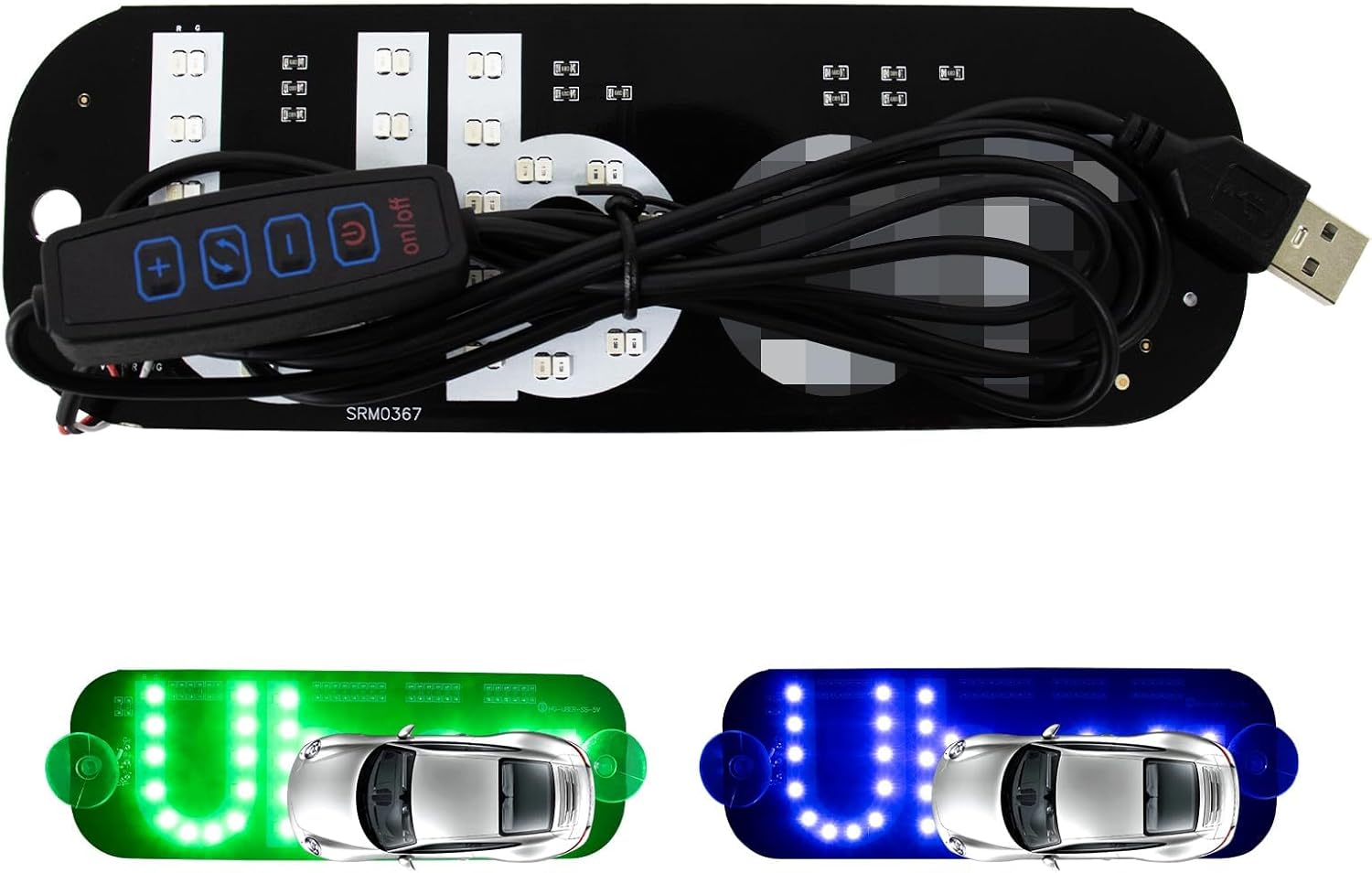 Litoott Led Light Signs,Taxi Light for Car with USB Plug,Bumper Sticker ...