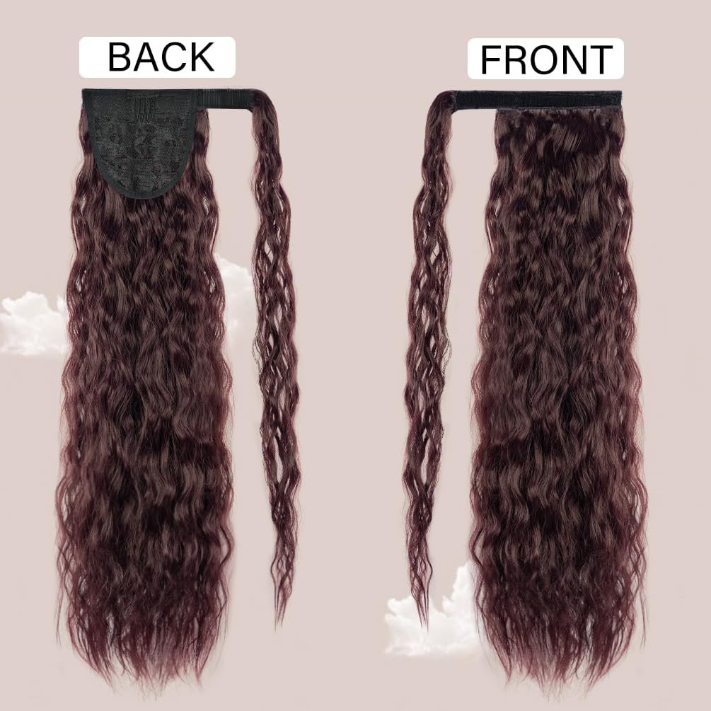Snapklik.com : Rosmile Corn Wave Ponytail Extension Wrap Around 26 ...