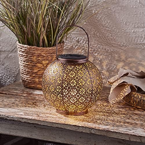 Lights4fun Solar Laterne schwarz Metall orientalisch 24cm : Amazon.de ...